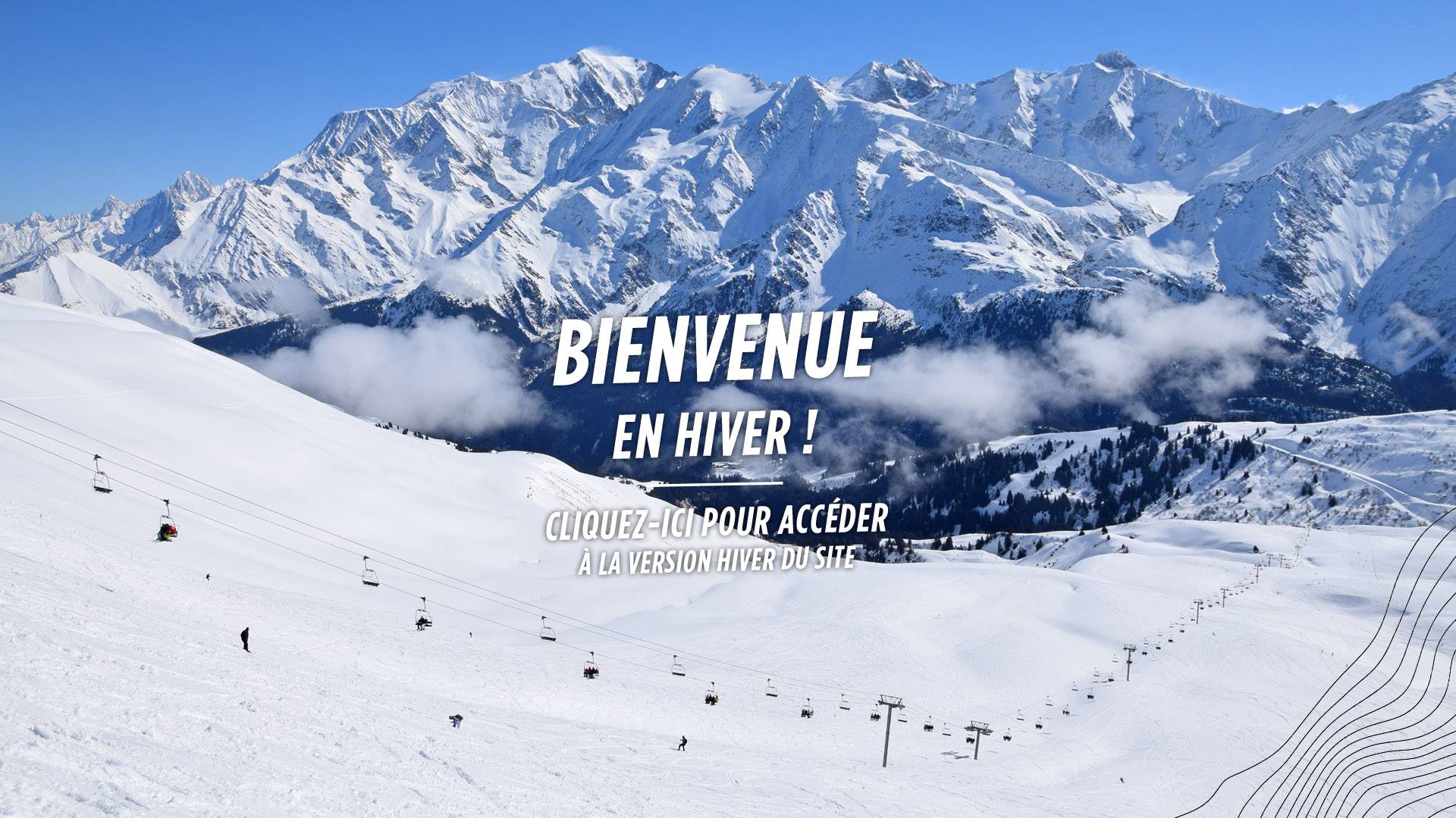 Station de ski des Contamines Montjoie, au coeur du massif du Mont-Blanc